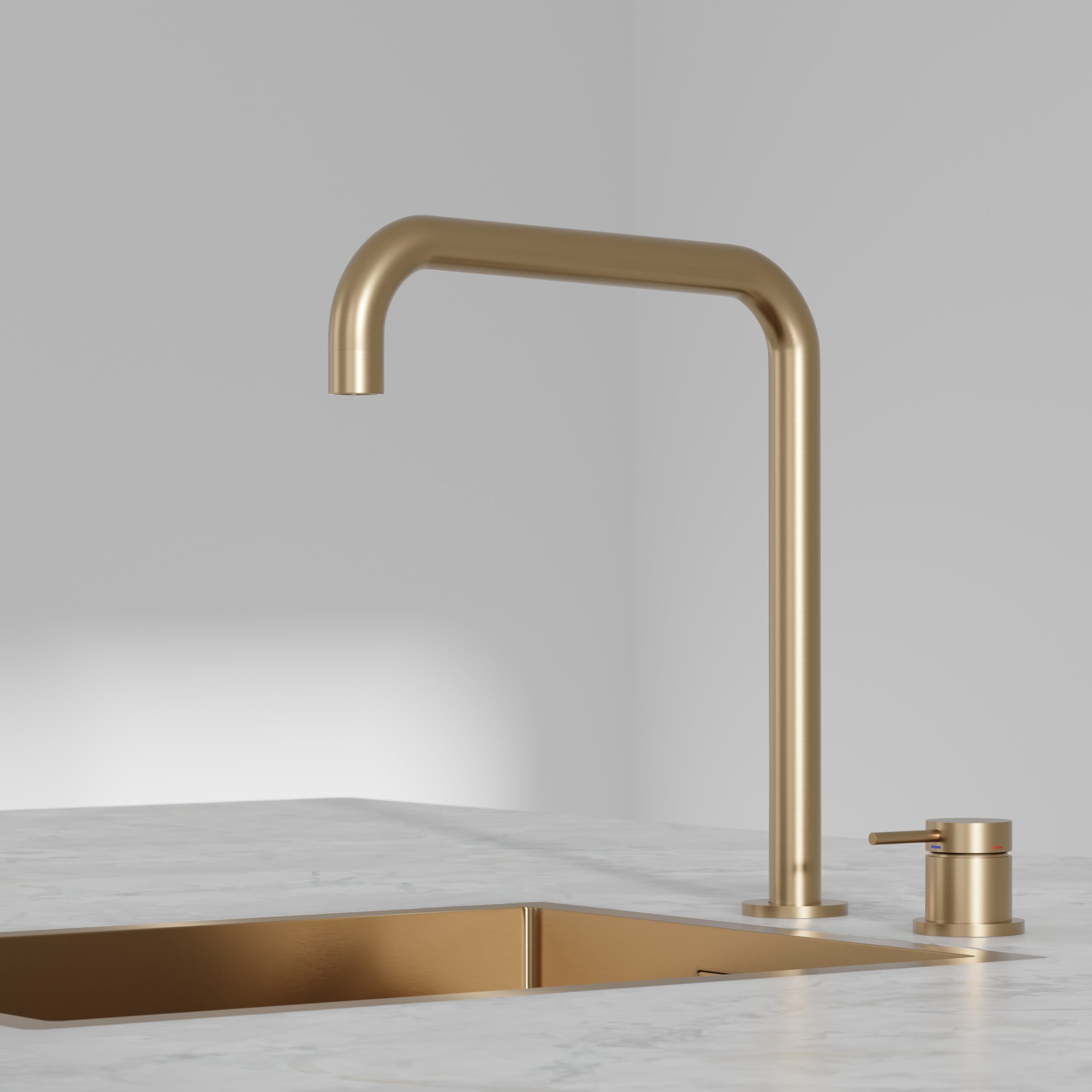 Köksblandare Harmonized K2 Square Sand | Nordic Tech